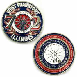 IBEW 702 Challenge Coin - Red/White/Blue Online Store